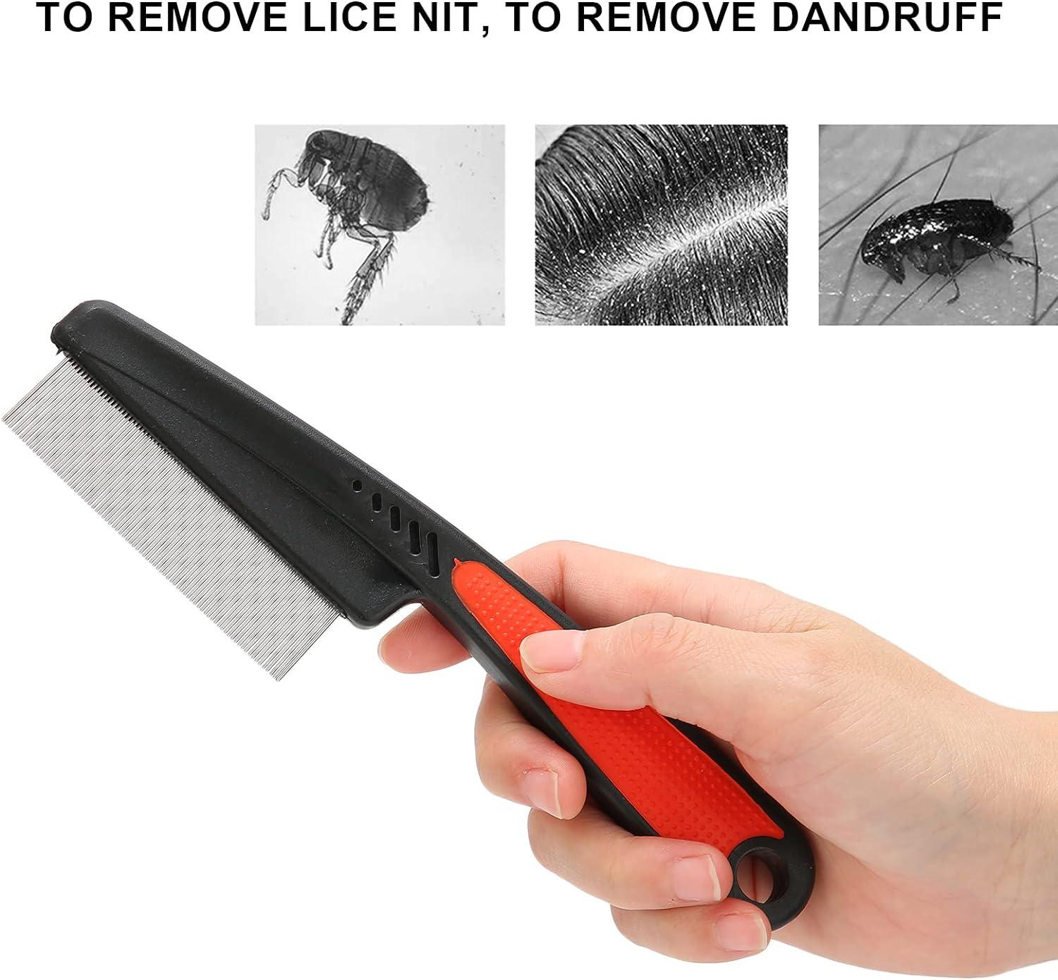 Stainless Steel Fine Tooth Lice Comb - Professional Nit Removal for ...