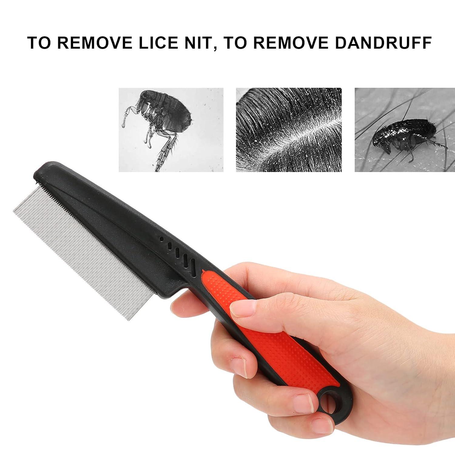 Professional Stainless Steel Lice Comb - Effective Fine Tooth Tool for ...