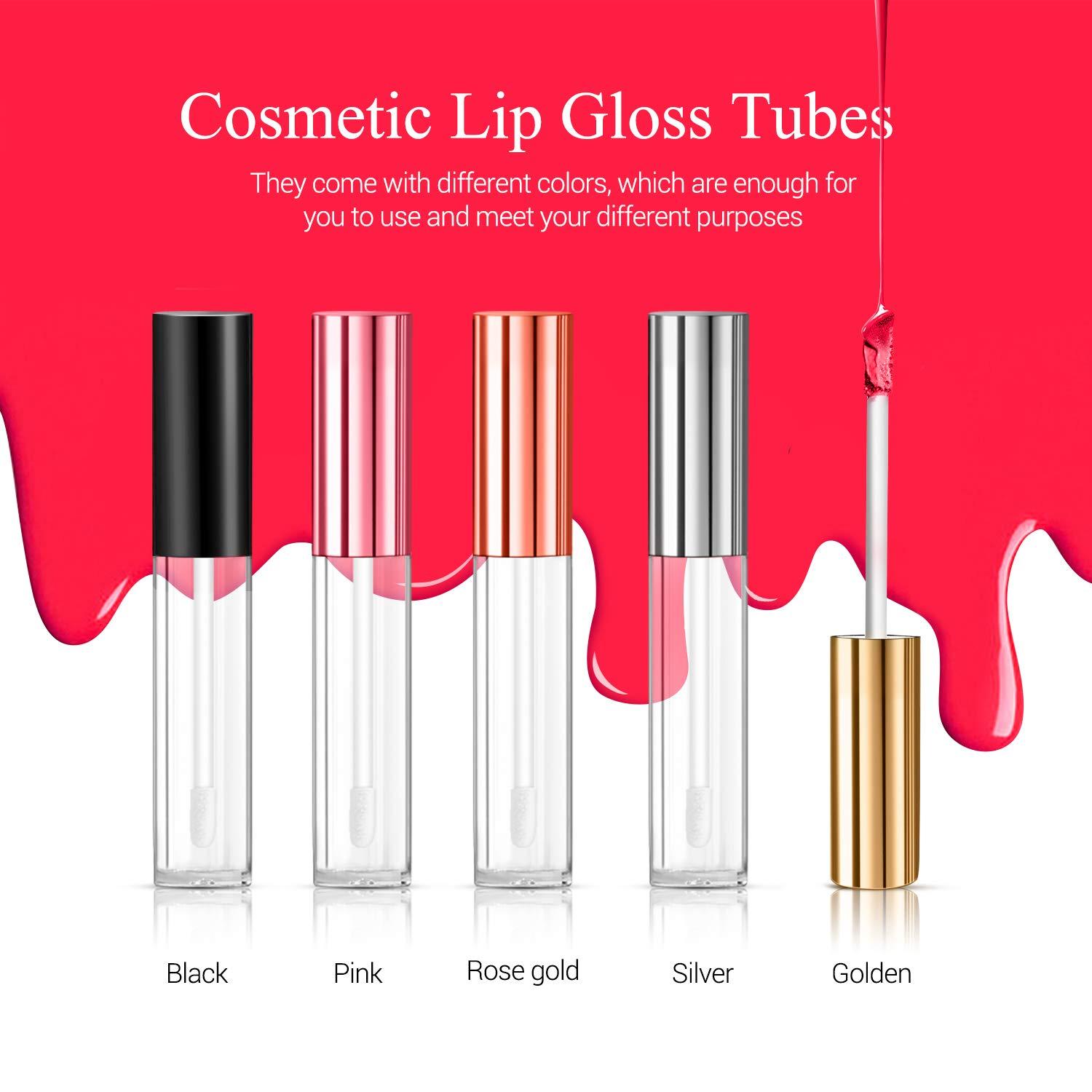 30 Transparent Lip Gloss Tubes 10ml - Refillable DIY Lip Balm Bottles ...