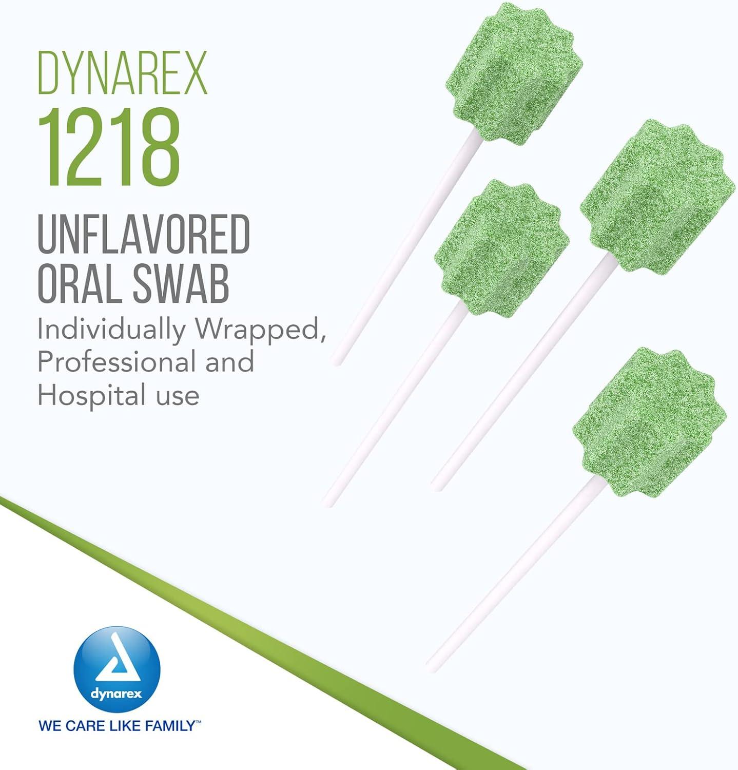 Dynarex Unflavored Oral Swabsticks - 250 Individually Wrapped Cotton ...
