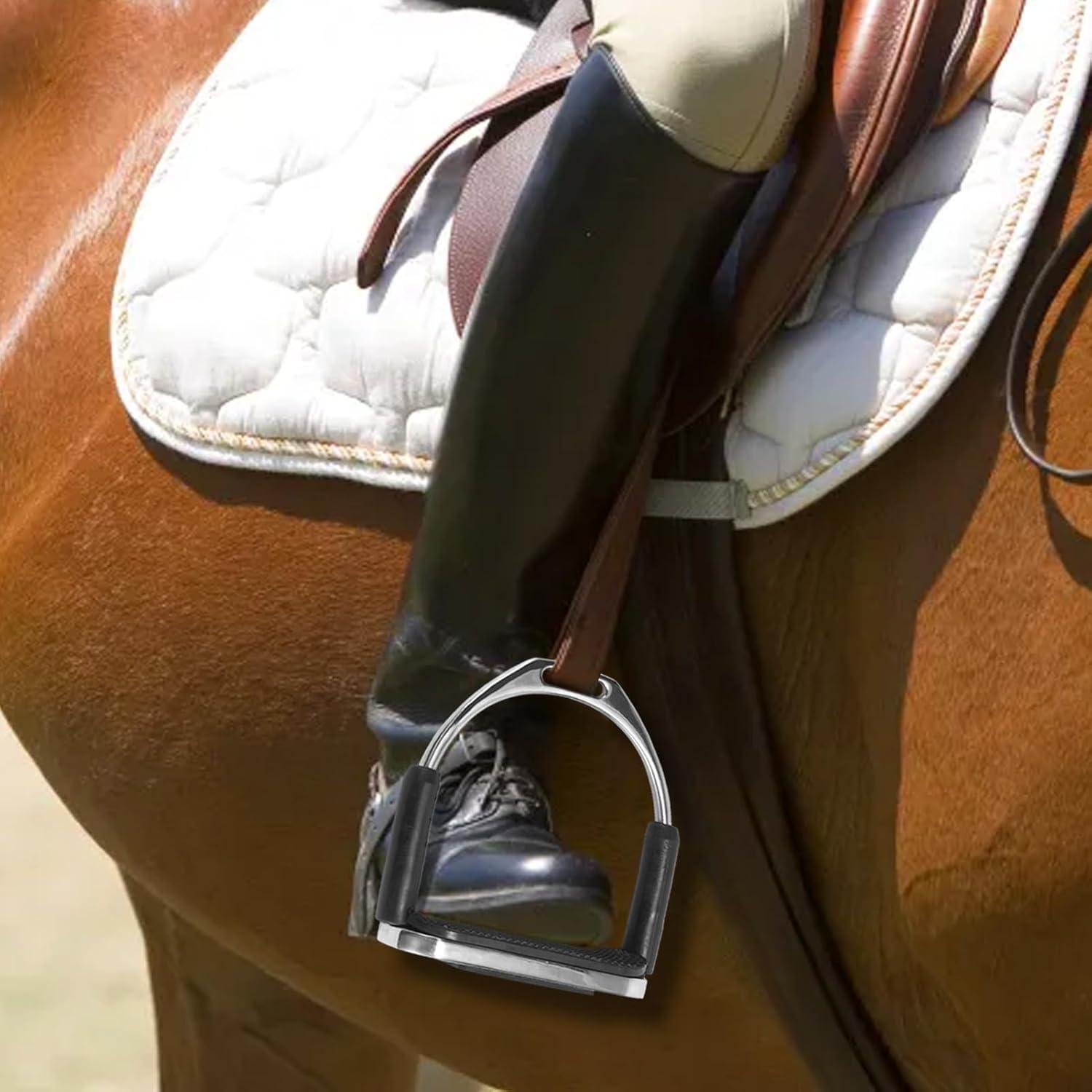 Frdhee Safety Stainless Steel Stirrups for Adults & Children | Anti ...