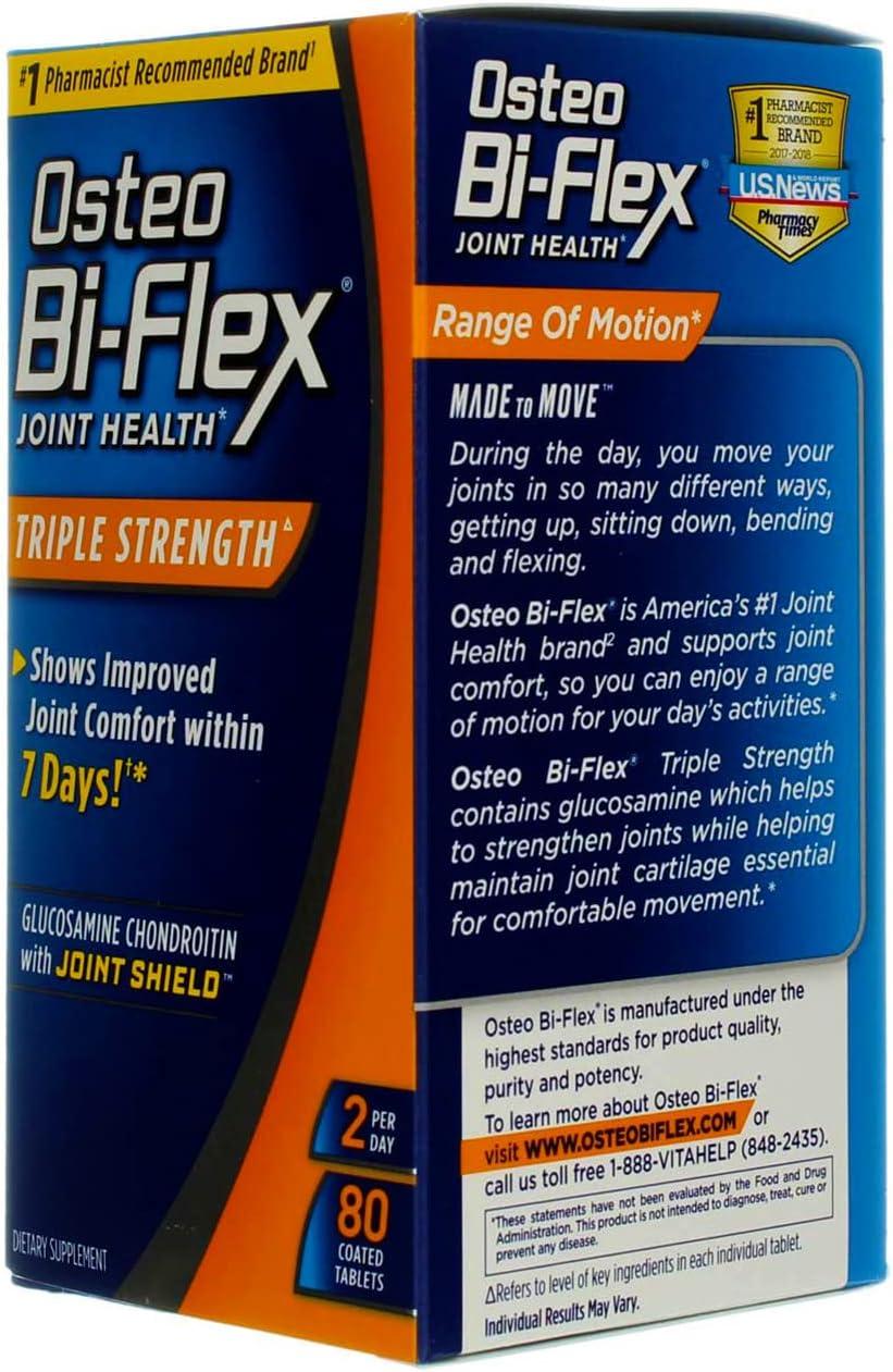 Osteo Bi-Flex Advanced Triple Strength 80 Coated Tablets | Buy Now with ...