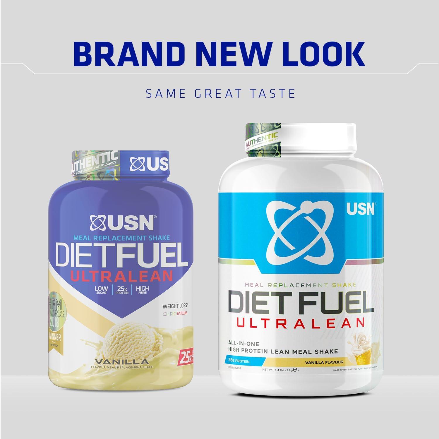 USN Diet Fuel UltraLean Vanilla 2KG: Meal Replacement Shake Diet ...