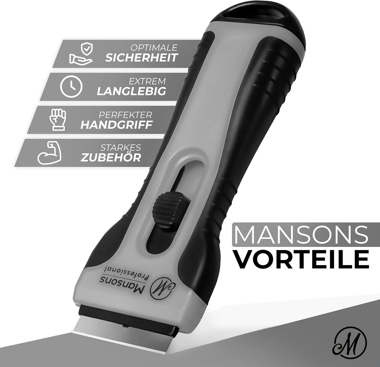 Buy Mansons Ceranium Field Scraper - 15 Blades for Ceranfeld & Glass ...