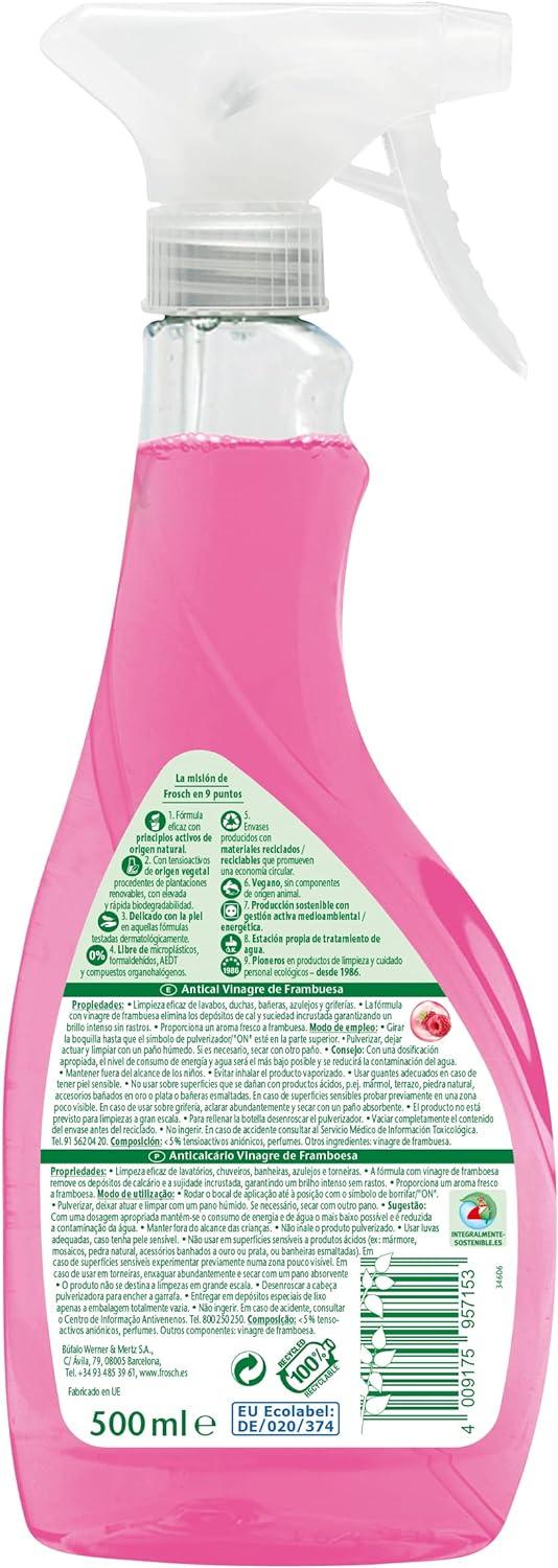 Eco Raspberry Vinegar Bathroom Cleaner Spray 500 ml | Buy Now with ...