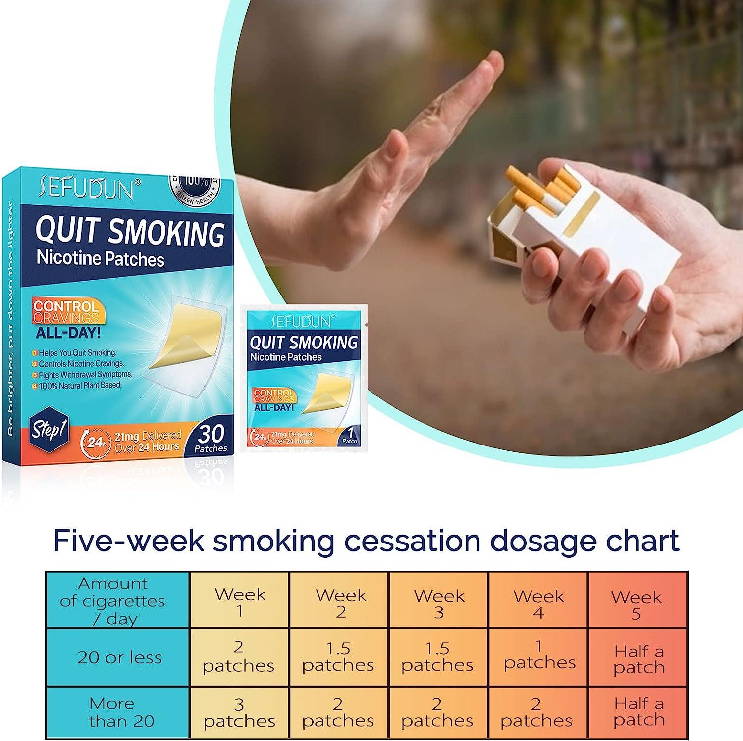 Quit Smoking Nicotine Patch Step 1, 21mg - 30 Patches | Transdermal ...