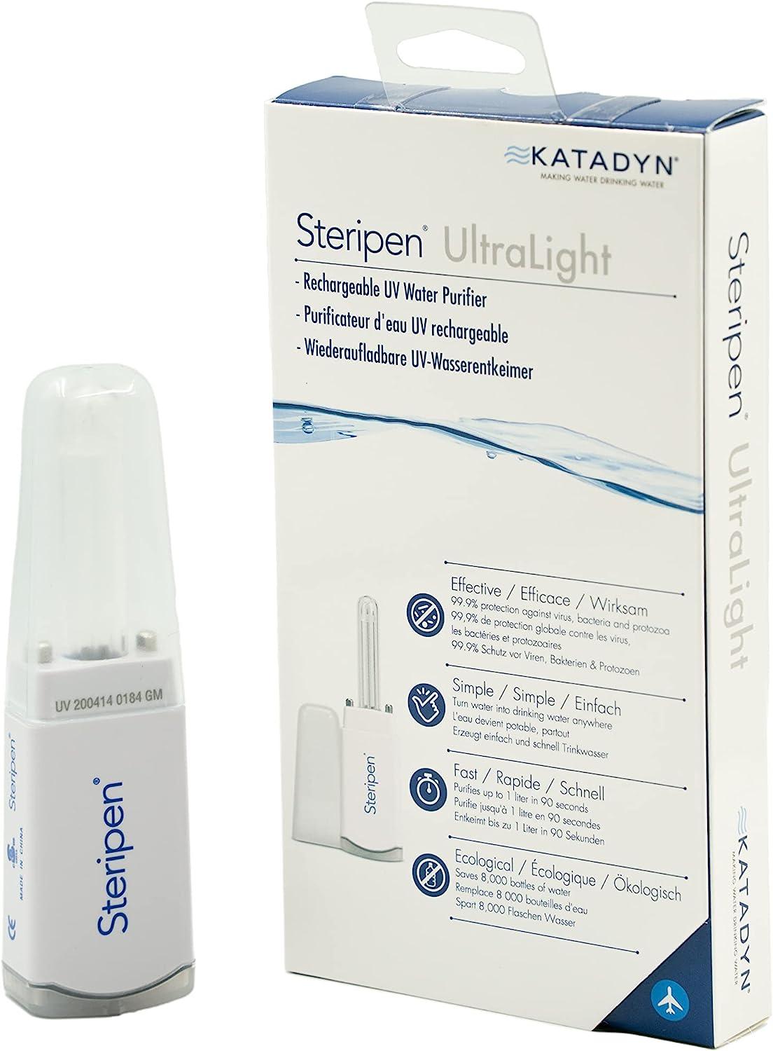 SteriPEN Ultralight UV Water Purifier - Portable Water Treatment Device ...