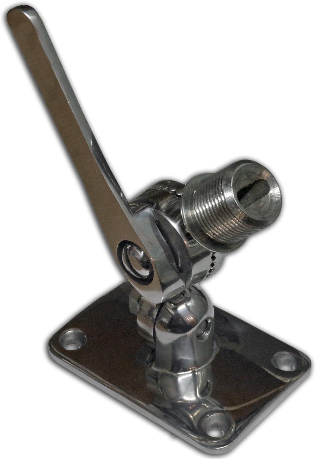 Marine VHF Antenna 316 Stainless Steel Adjustable Base Mount for Boats ...
