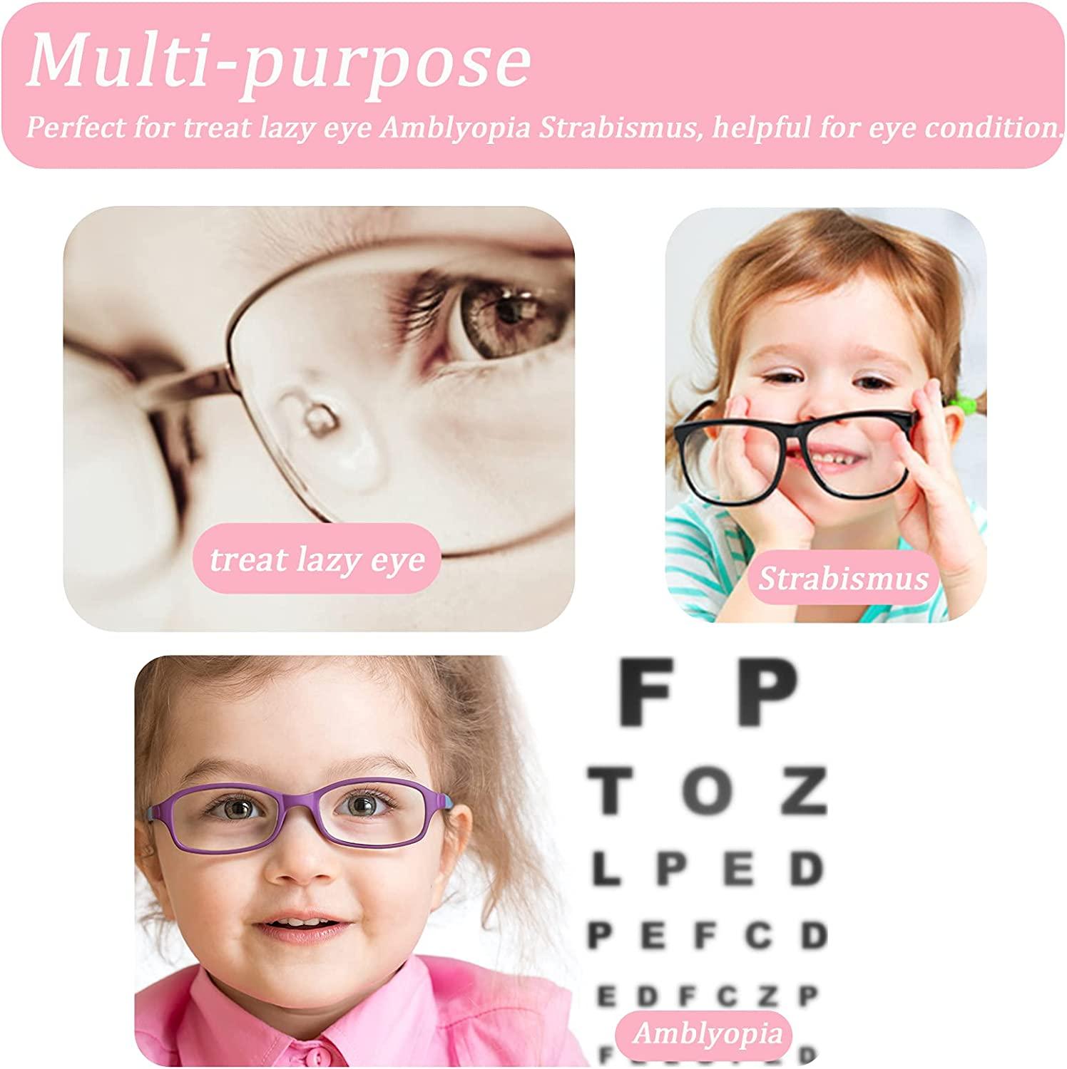 4 Pack Kids Eye Patches - THSIREE Medical Soft Patch for Lazy Eye & Strabismus - Pink | Buy Now ...