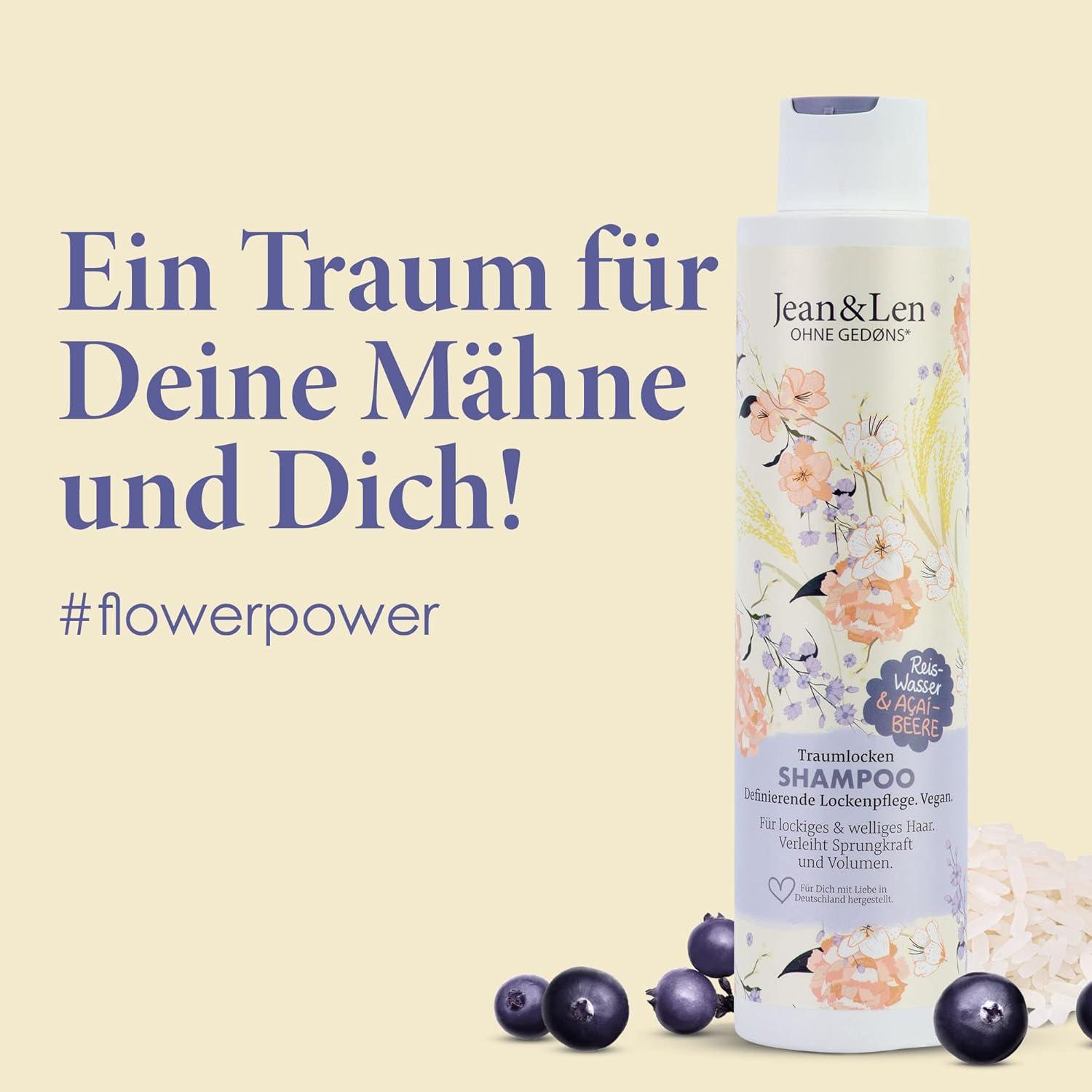 Jean & Len Dream Curls Shampoo | Rice Water & A aiberry | Curly & Wavy ...