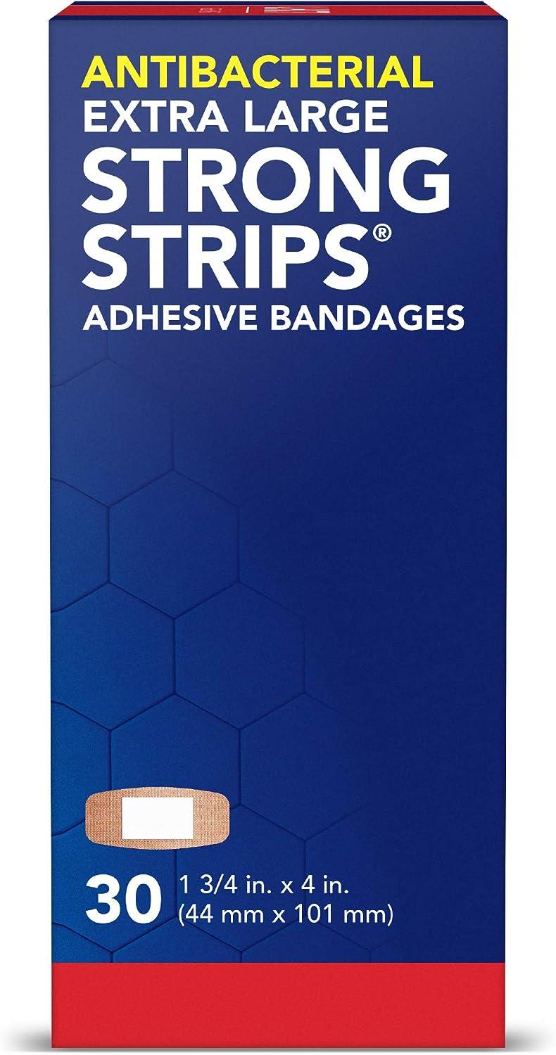 All Health Antibacterial XL Adhesive Bandages 1.75x4 - 30 ct | Extra ...