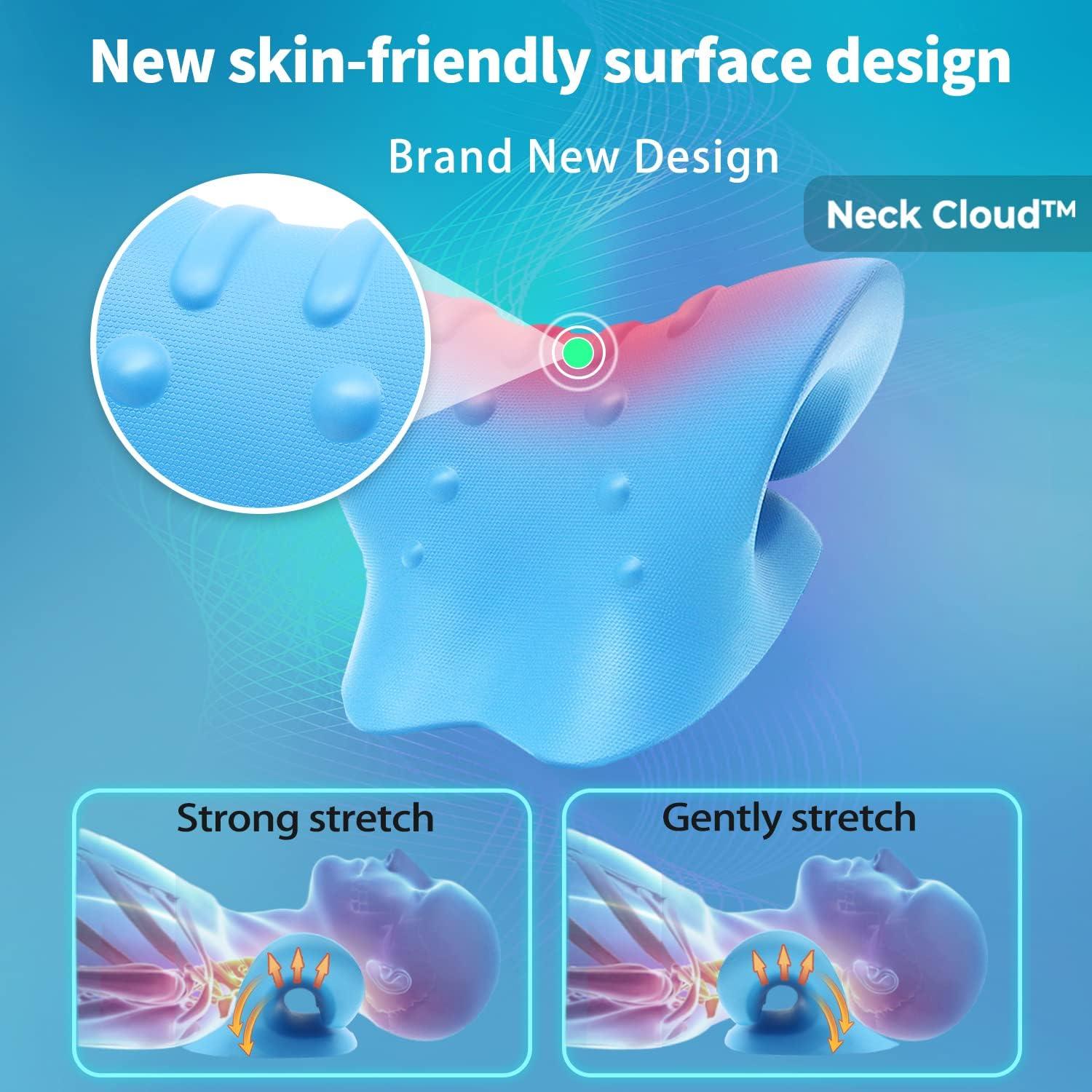 Neck Cloud Cervical Traction Device for Hump & TMJ Pain Relief - Blue ...