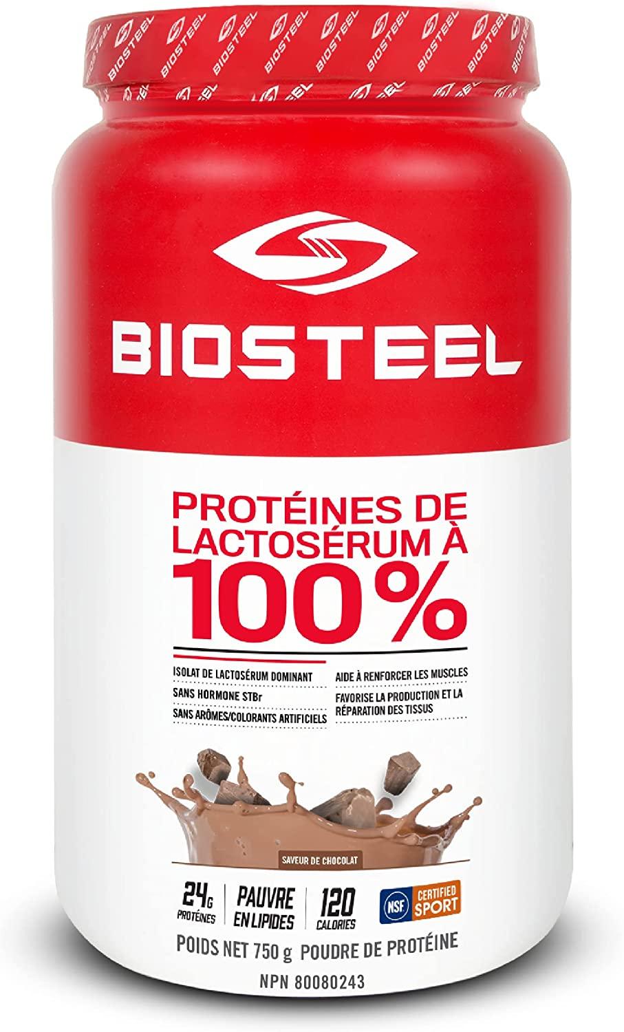 BioSteel 100% Whey Protein Powder - rBGH Hormone Free, Non-GMO Chocolate Post Workout Formula ...