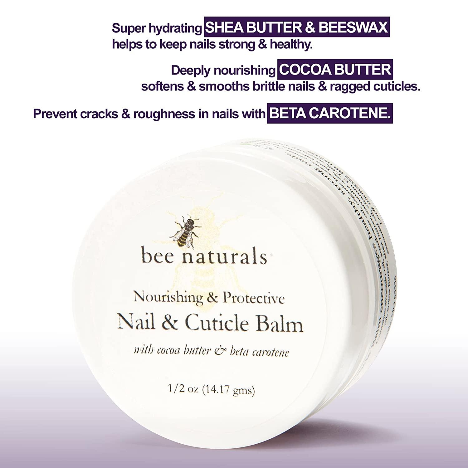 Bee Naturals Nail Balm and Cuticle Oil Care Kit - Repair, Revitalize ...