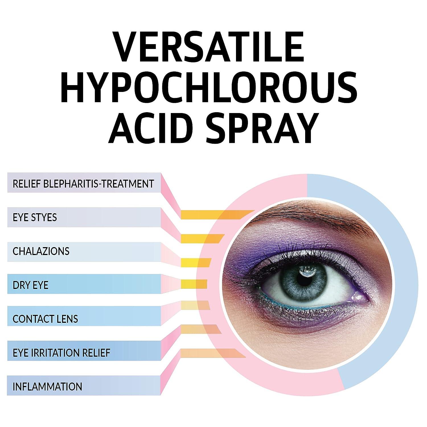 Hypochlorous Acid Eyelid Cleanser Spray 0.02% - Stye & Blepharitis ...