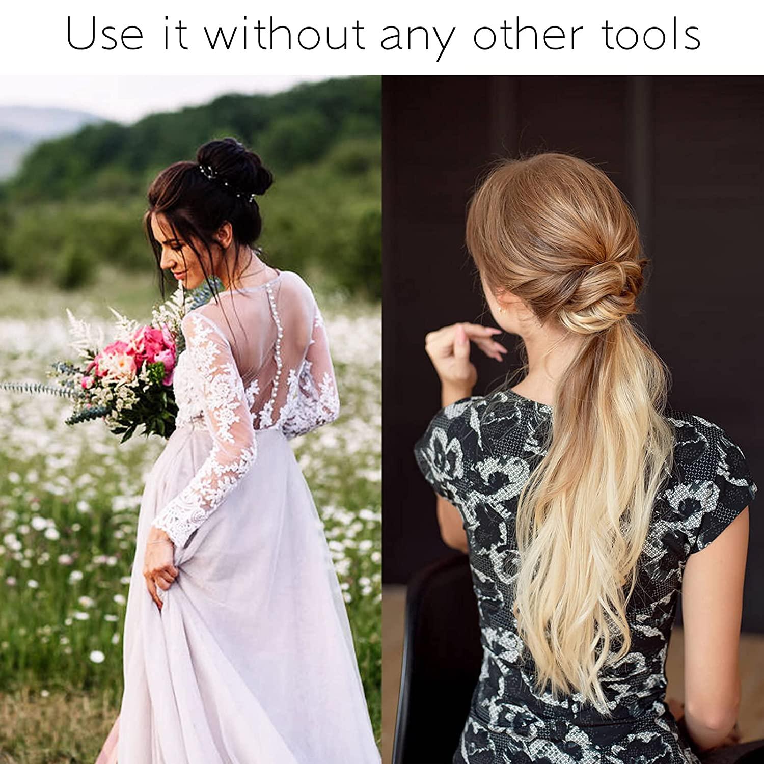 16 Pack Spiral Hair Pins - Non-Scratched Rounded Tips for DIY Styles ...