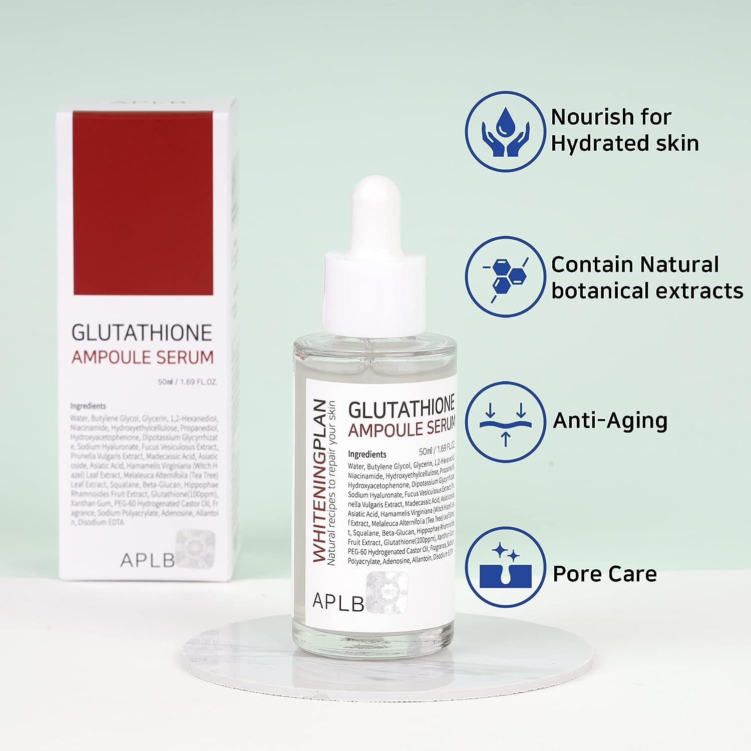 APLB Glutathione Ampoule Serum 1.69 FL.OZ/Korean Skin Care Balance Skin ...