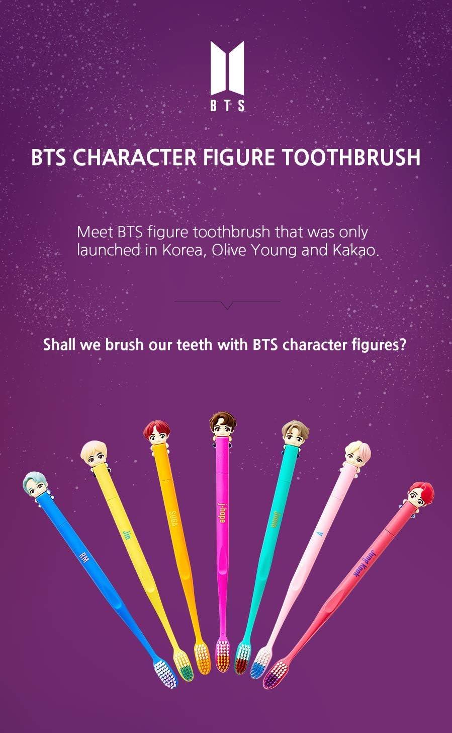BTS Suga Character Figure Toothbrush with Magnetic Holder | Official K ...