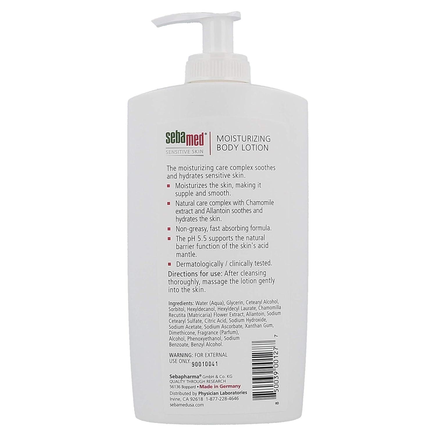 Seba Med Moisturizing Lotion pH 5.5 | Dermatologist Recommended for ...