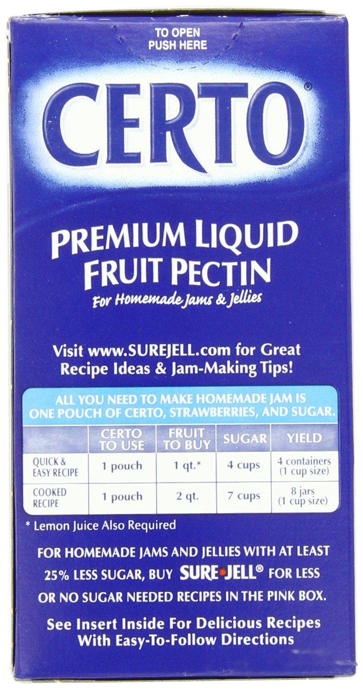 Certo Premium Liquid Fruit Pectin 6 Fl Oz (Pack of 4) - Bulk Value Pack ...