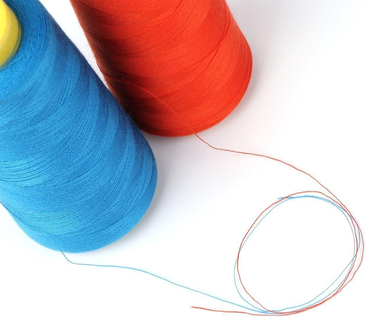 AK Trading 4-Pack WHITE Polyester Sewing Thread Cones - 6000 Yards Each ...