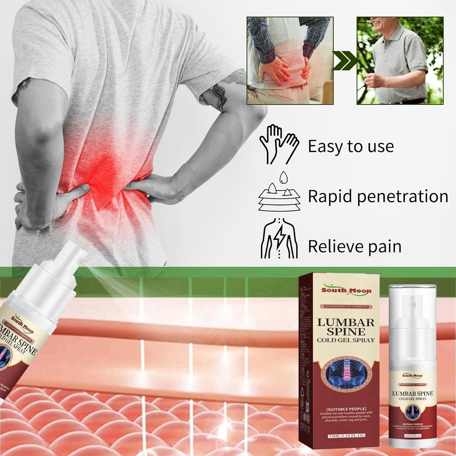 Lumbar Spine Relief Cold Spray Back Pain Relief Spray Sciatica Pain ...