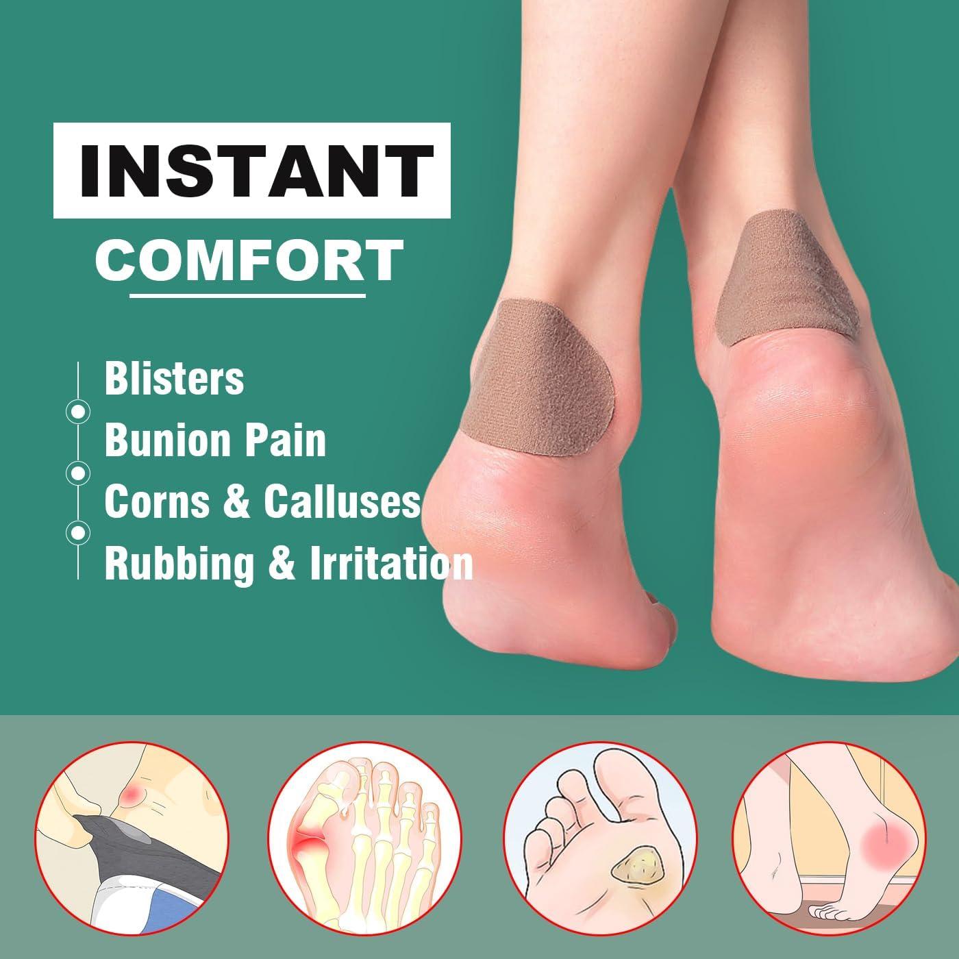 Adhesive Moleskin for Blisters - 20 Sheets (40 Pieces) | Blister ...