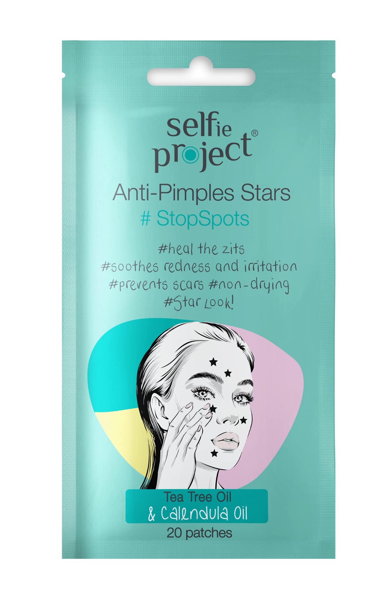 Selfie Project Anti-Pimples Stars - 20 Pcs #StopSpots | Best Acne ...