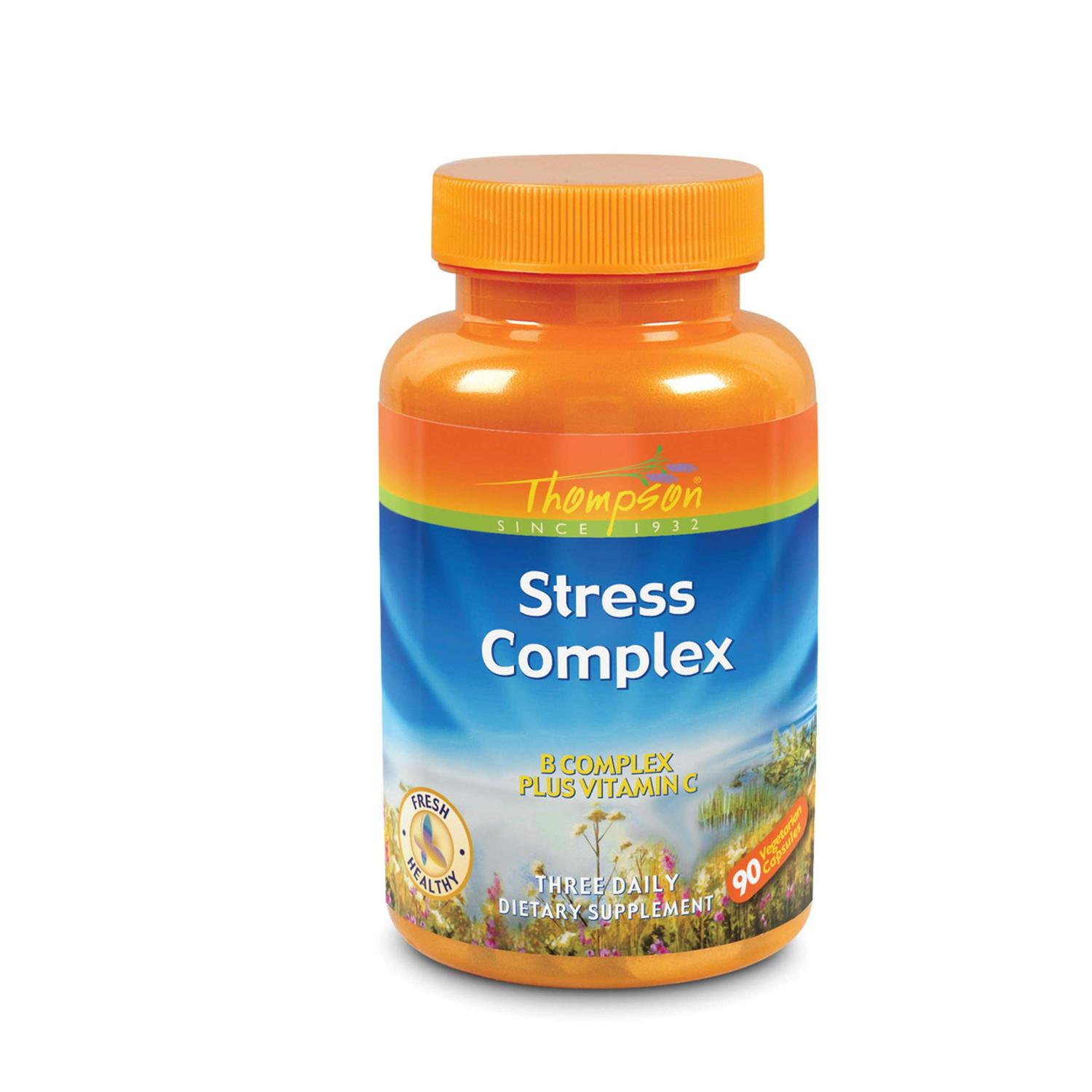 Thompson Stress Complex - 90 Capsules | Natural Stress Relief & Anxiety ...