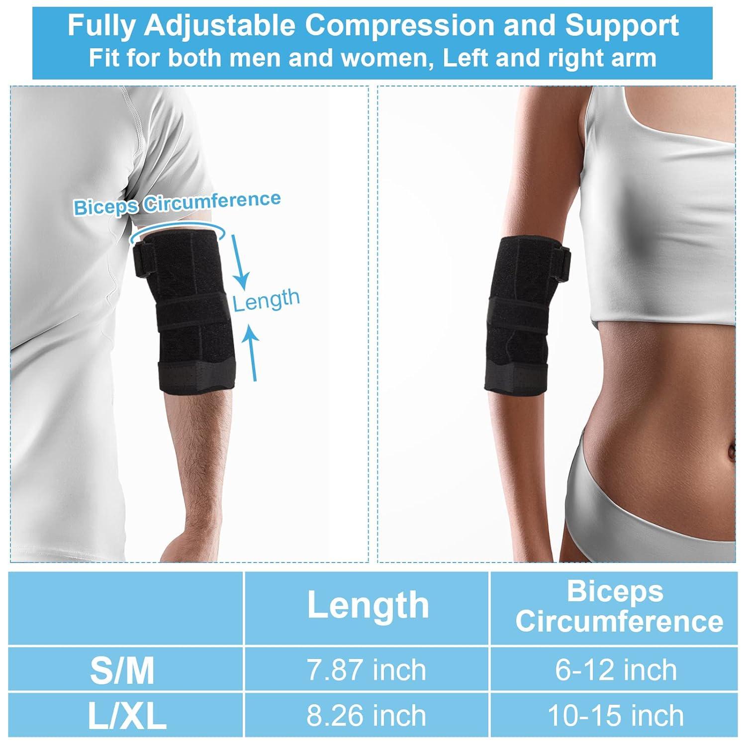 Elbow Splint & Tendonitis Brace for Cubital Tunnel Syndrome - 4 ...