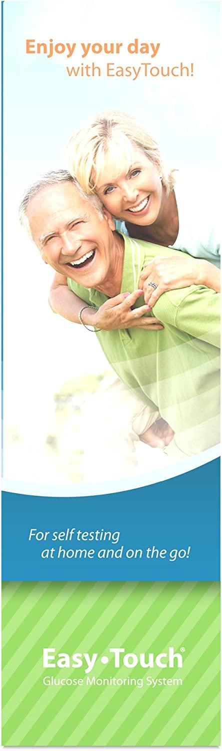 EasyTouch Glucose Monitoring System - 1 Meter + 10 Twist Lancets + 1 ...