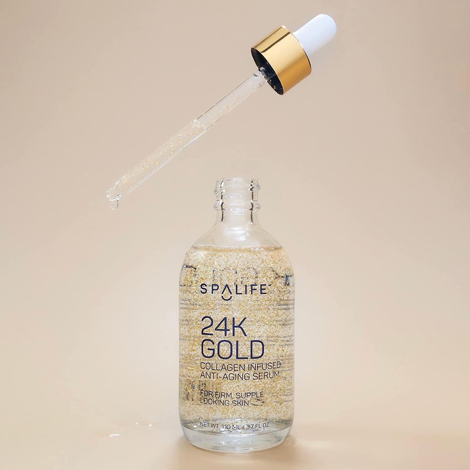SpaLife Nourishing Anti-Aging Gold & Silver Serums - 110 ML (3.7 oz ...