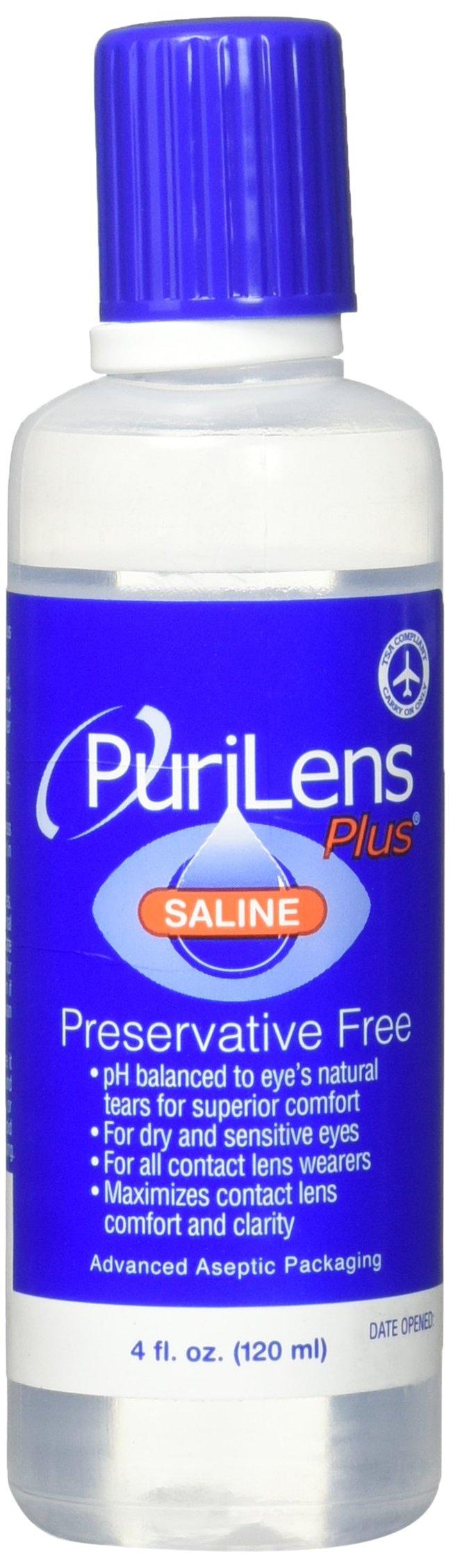 Purilens Plus Saline - Unisol 4 Replacement - 2 Bottles (4 oz each ...