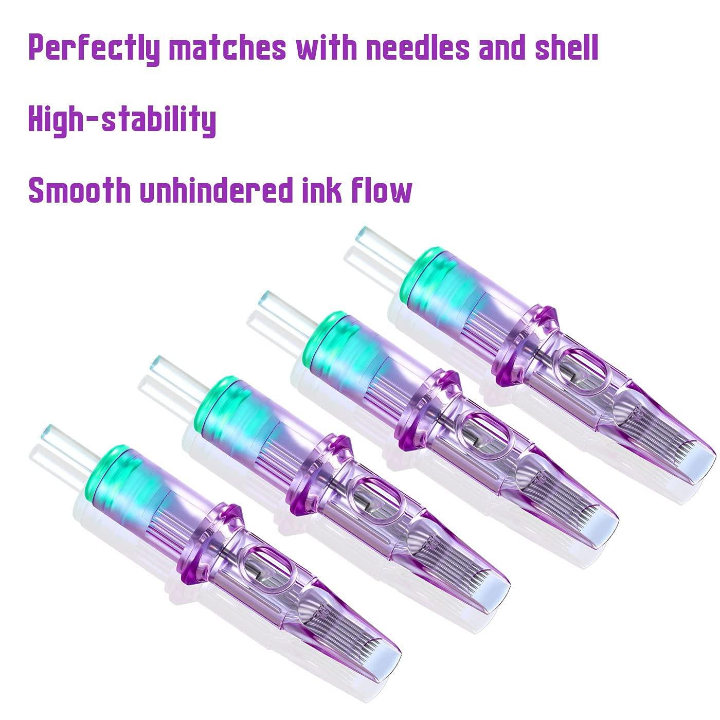 MICEYA Disposable 9M1 Tattoo Cartridge Needles #12 Standard Regular 9 ...