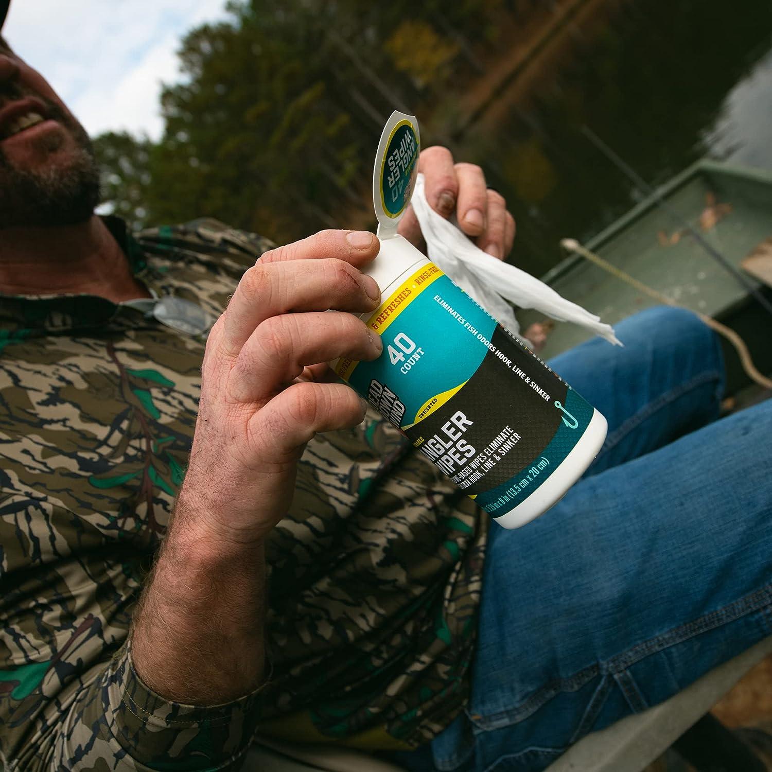 Dead Down Wind Fishing Angler Wipes - 40 Count | Odor Eliminating ...