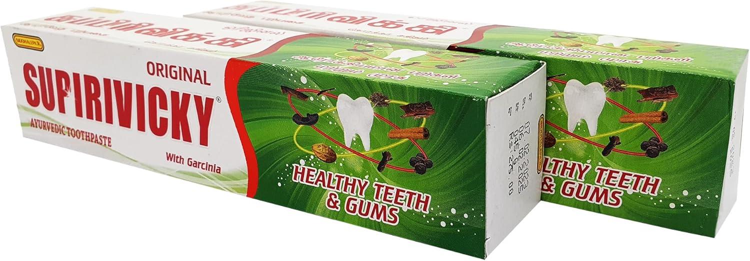 Siddhalepa Supirivicky Ayurvedic Toothpaste 110g - 2 Pack | Natural ...