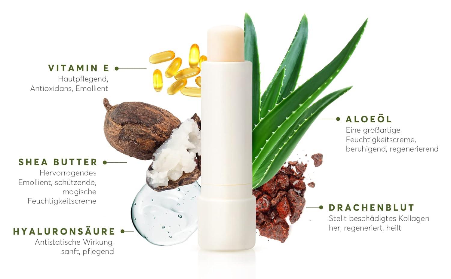 Aphrodite Lip Care 4-Part Set | Intensive Moisture Lip Balm with ...