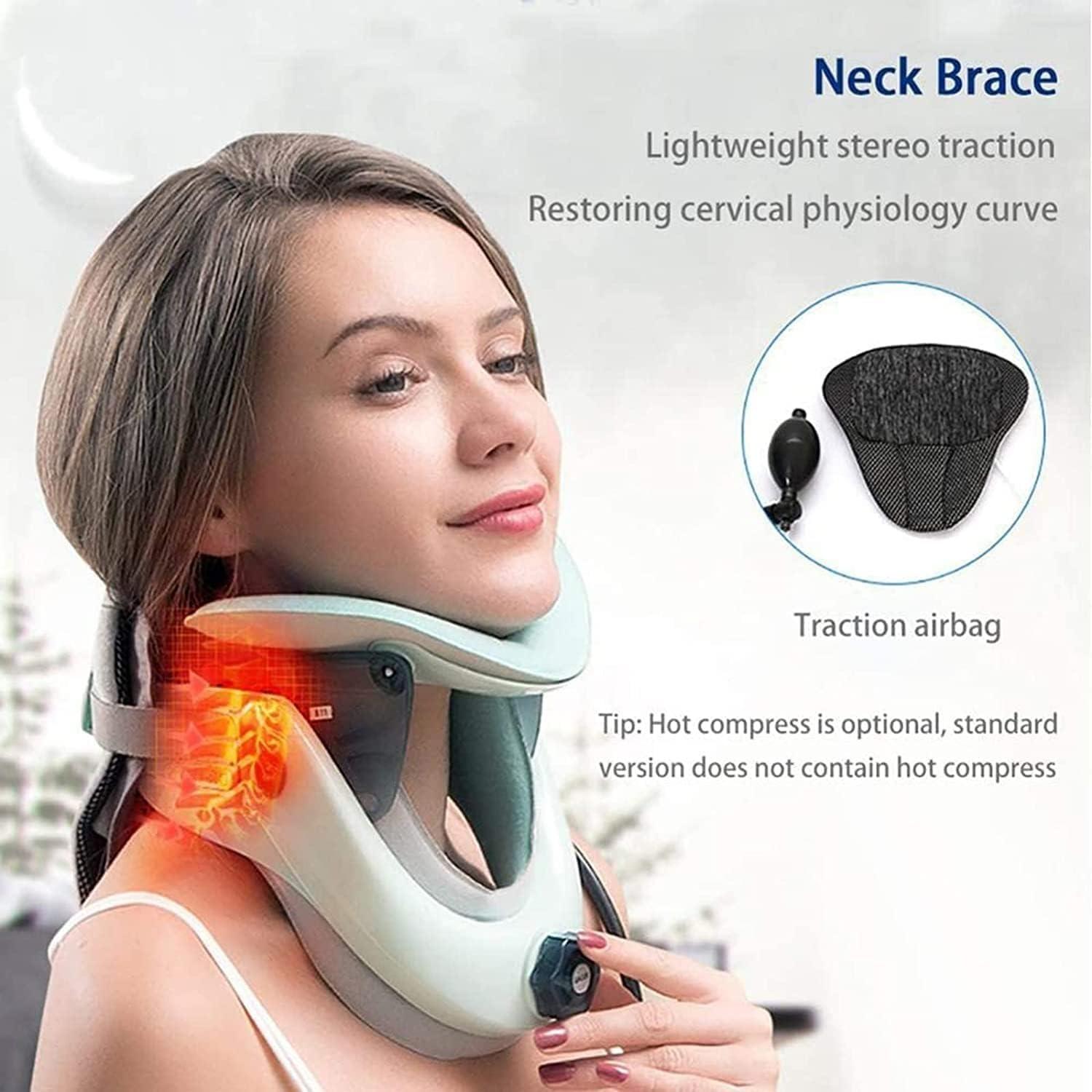SAFWEL Cervical Traction Device | Inflatable Neck Collar for Home Use ...
