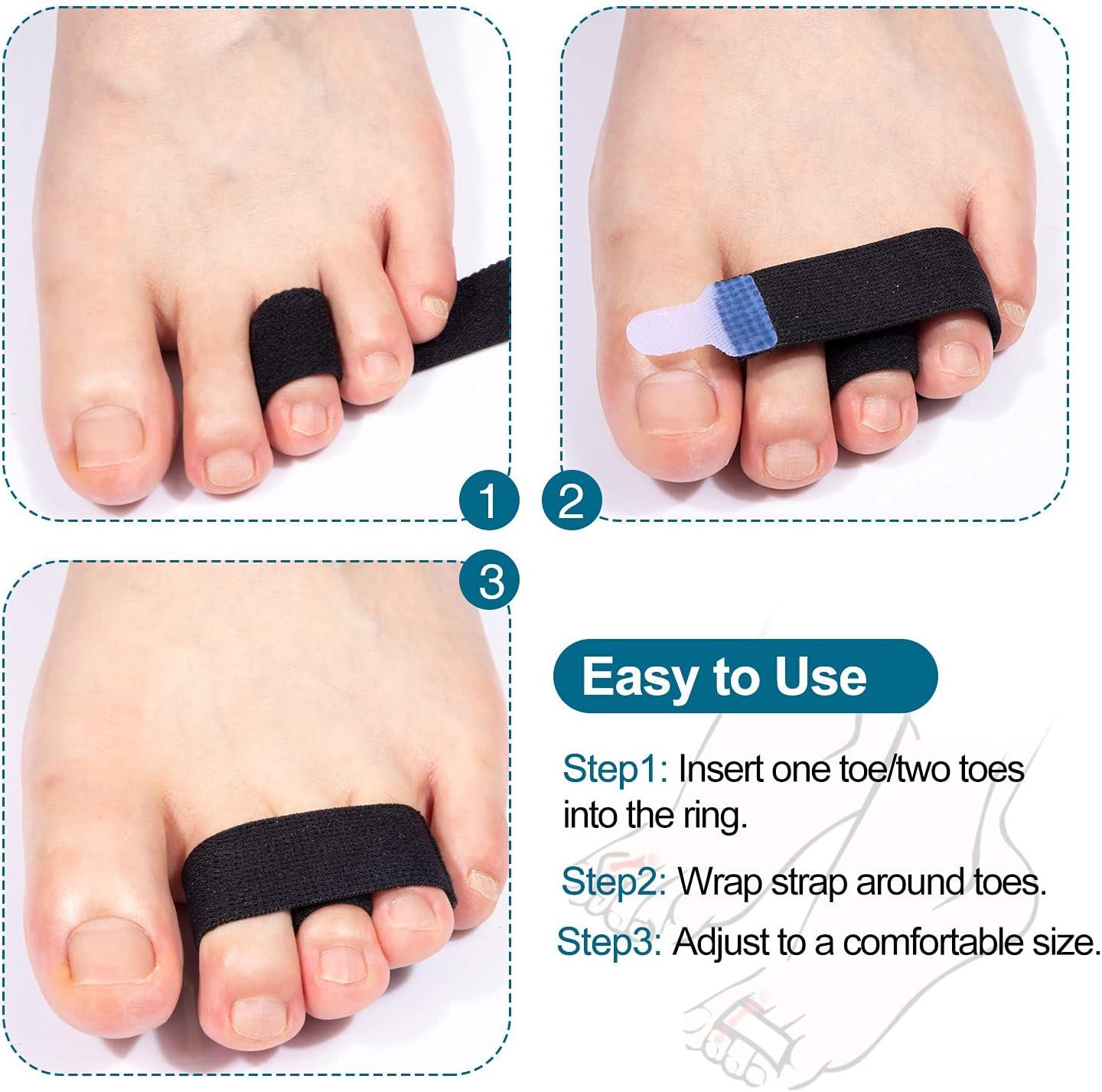 Sumiwish Toe Straighten Bandages | 10-Pack Toe Wraps & Splints for ...