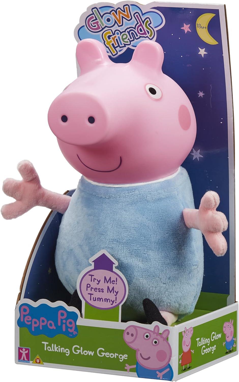 Peppa Pig Glow Friends Talking Peppa Interactive Toy - Lights Up Face ...