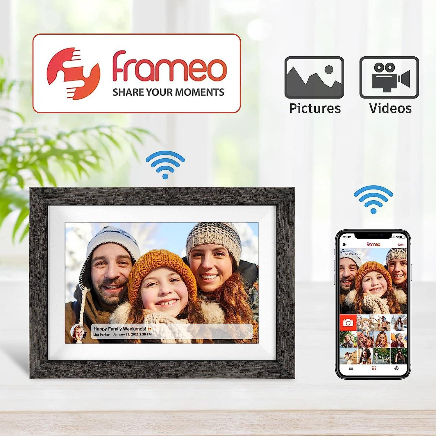 Frameo 10.1 Smart Digital Picture Frame 32GB Memory | WiFi | HD IPS ...