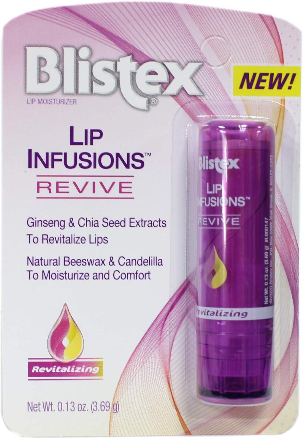 Blistex Lip Infusions Revive Lip Moisturizer 0.13 oz (6 Pack ...