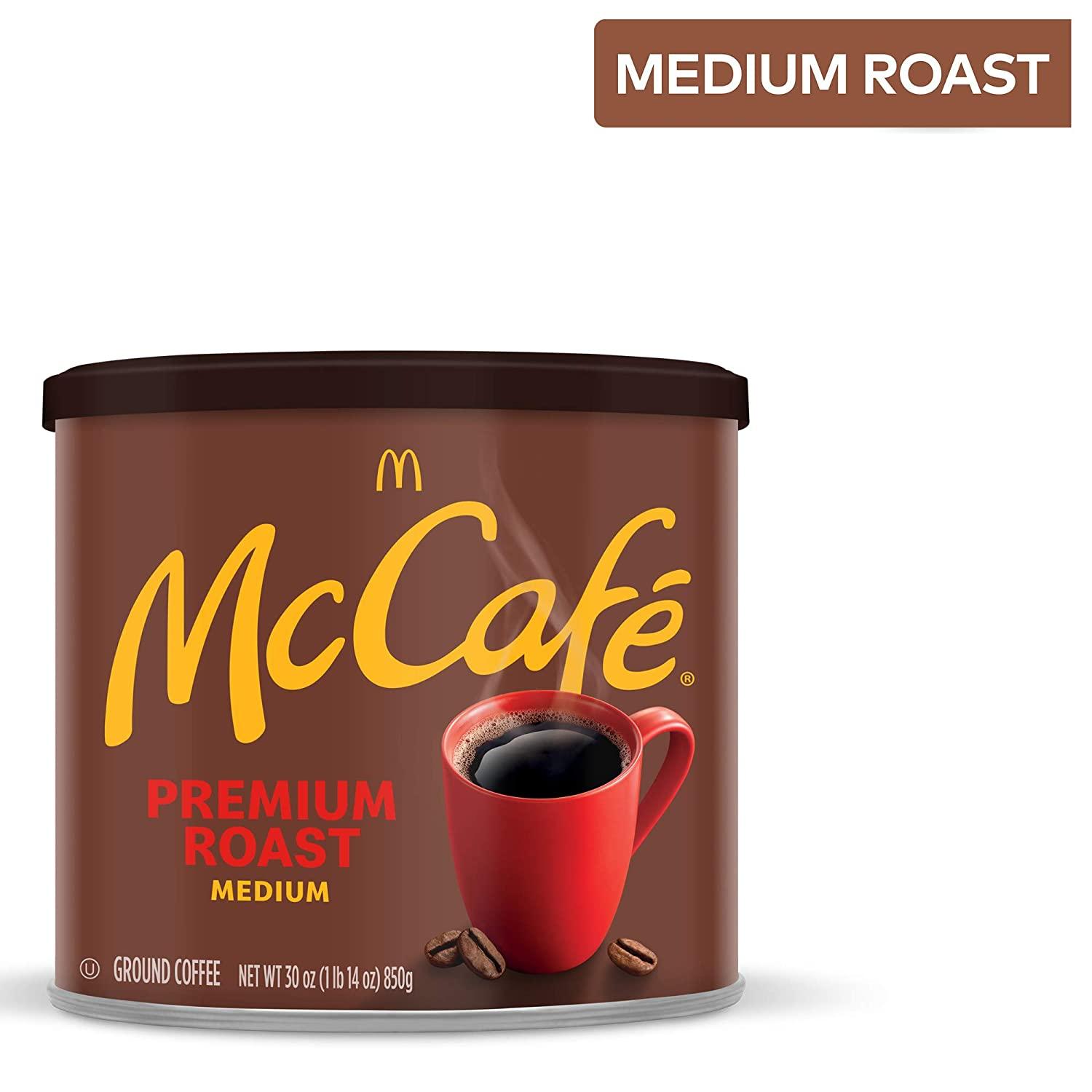 McCafe Premium Roast Ground Coffee 30 oz Canister - 1.87 Pound Medium ...