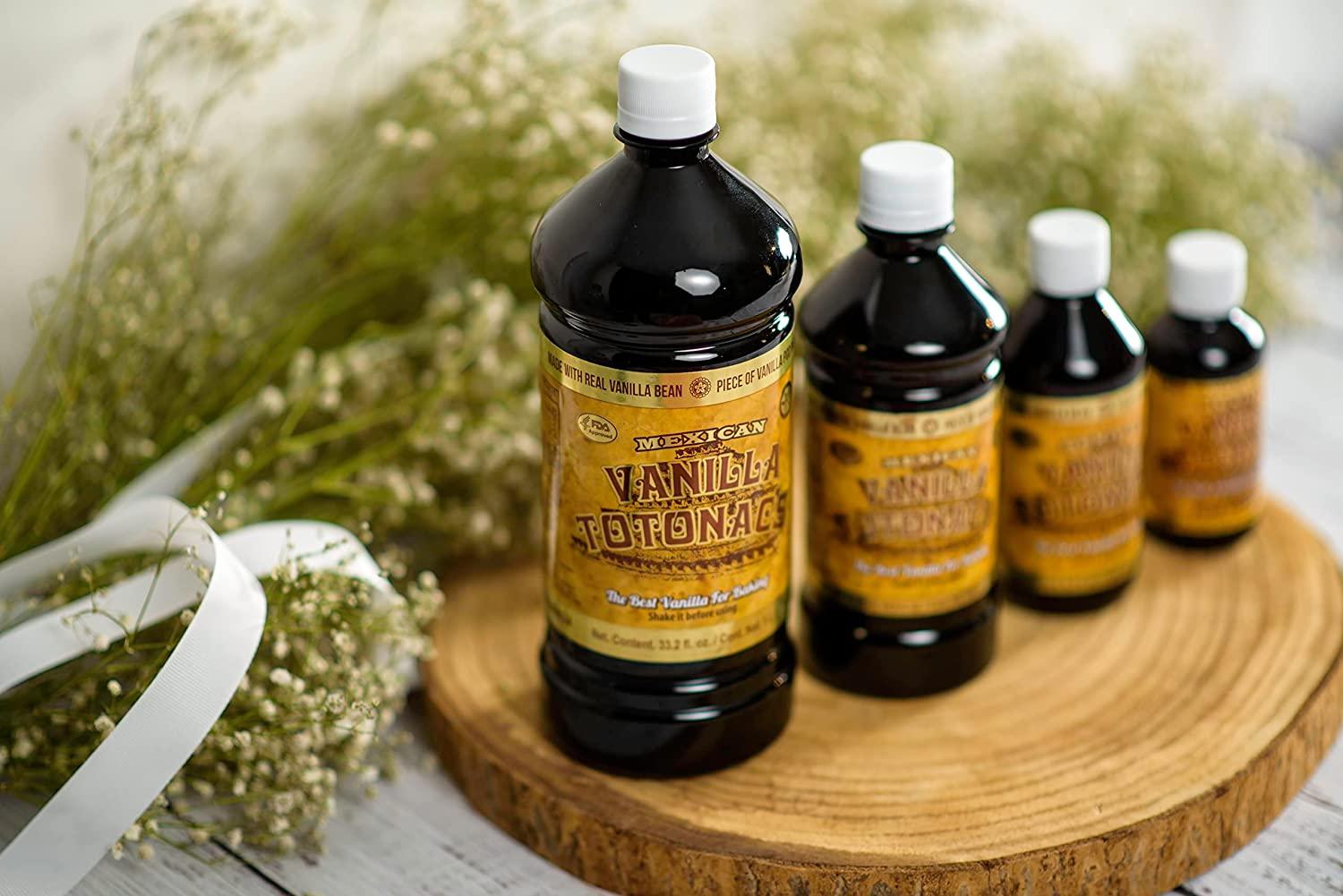 Mexican Vanilla Totonac Pure Vanilla Extract - 33.2 Oz Bottle - 1 Lt ...