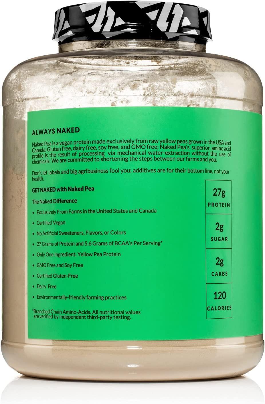 5LB Vegan Pea Protein Powder - 100% Plant-Based Isolate for Easy ...