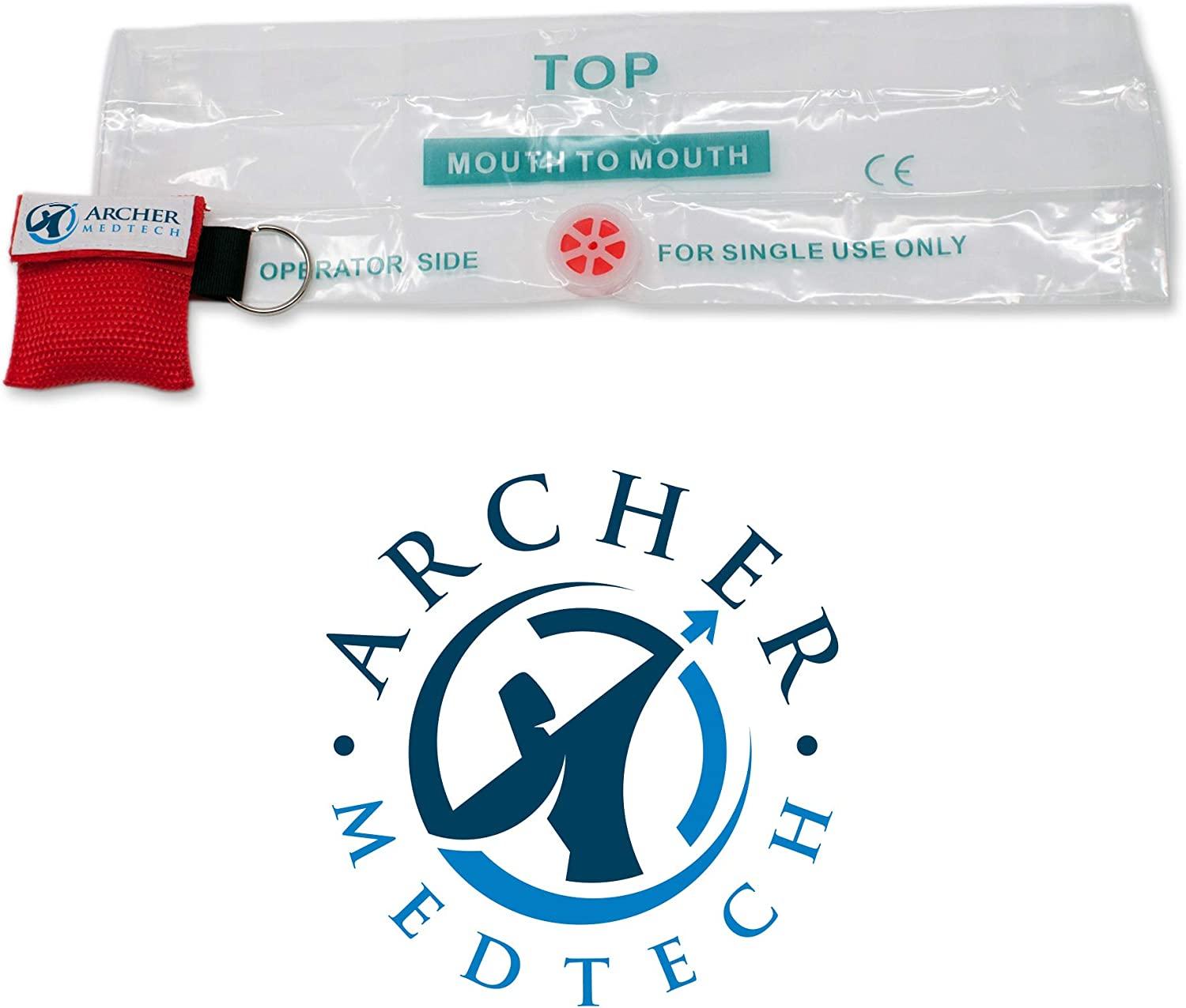 CPR Mask Keychain Emergency Face Shield with One-Way Valve - Archer ...