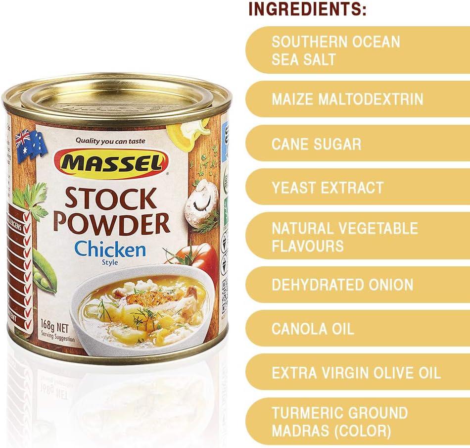 Massel Chicken Flavour Stock Powder - No MSG Gluten-Free - 168g (Pack ...