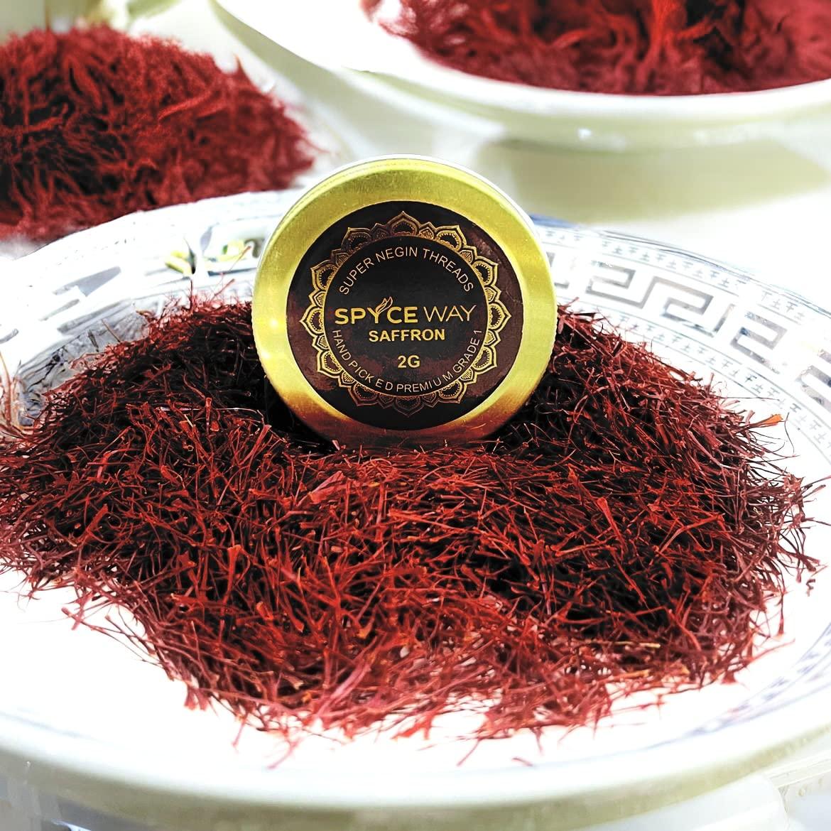 Spyce Way Super Negin Saffron 2g - Grade A+ Deep Red Saffron Threads ...