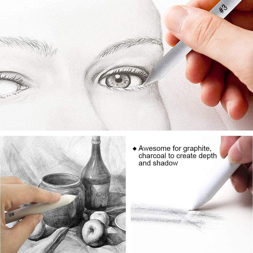Artist Blending Stump Pencil Drawing Sets - 12PCS | Charcoal & Graphite Art Blenders for ...