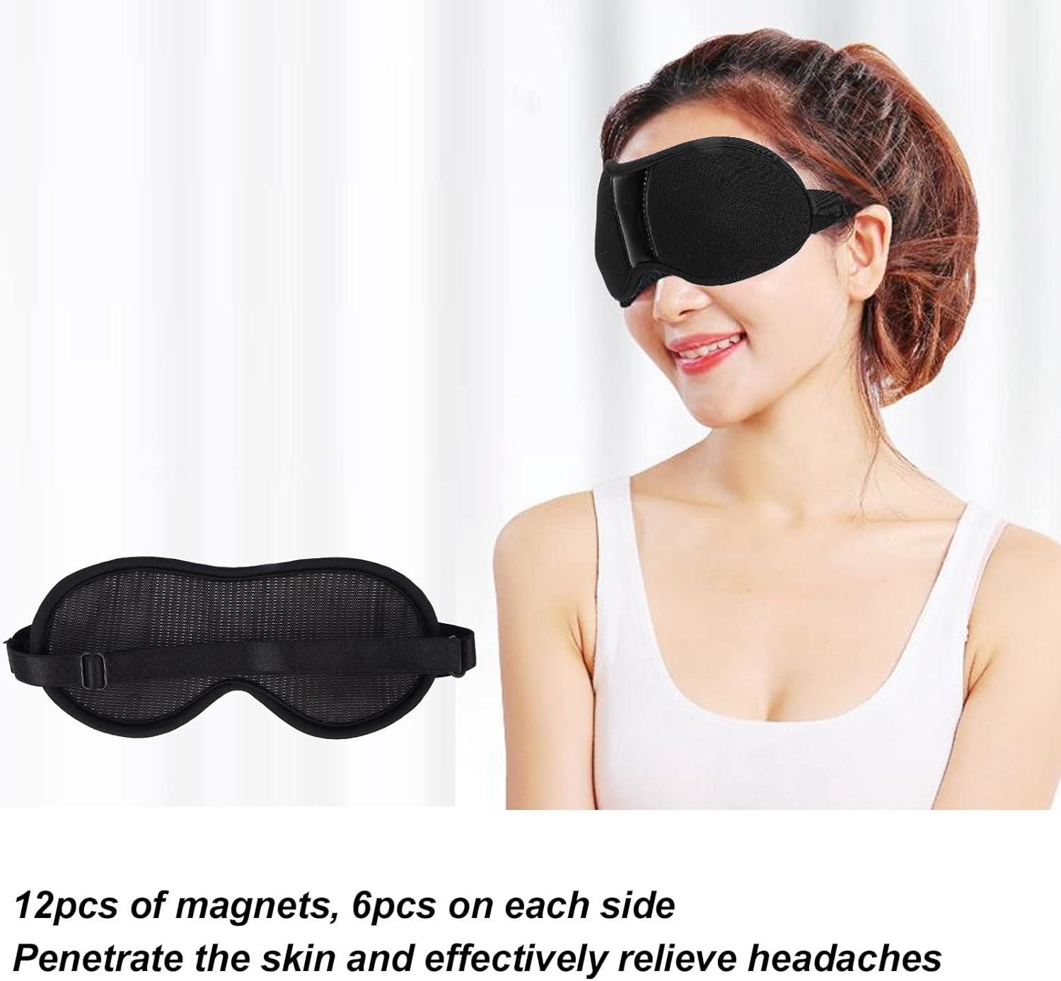 Magnetic Eye Mask with 12 Magnets Stones for Sleep & Wellness ...